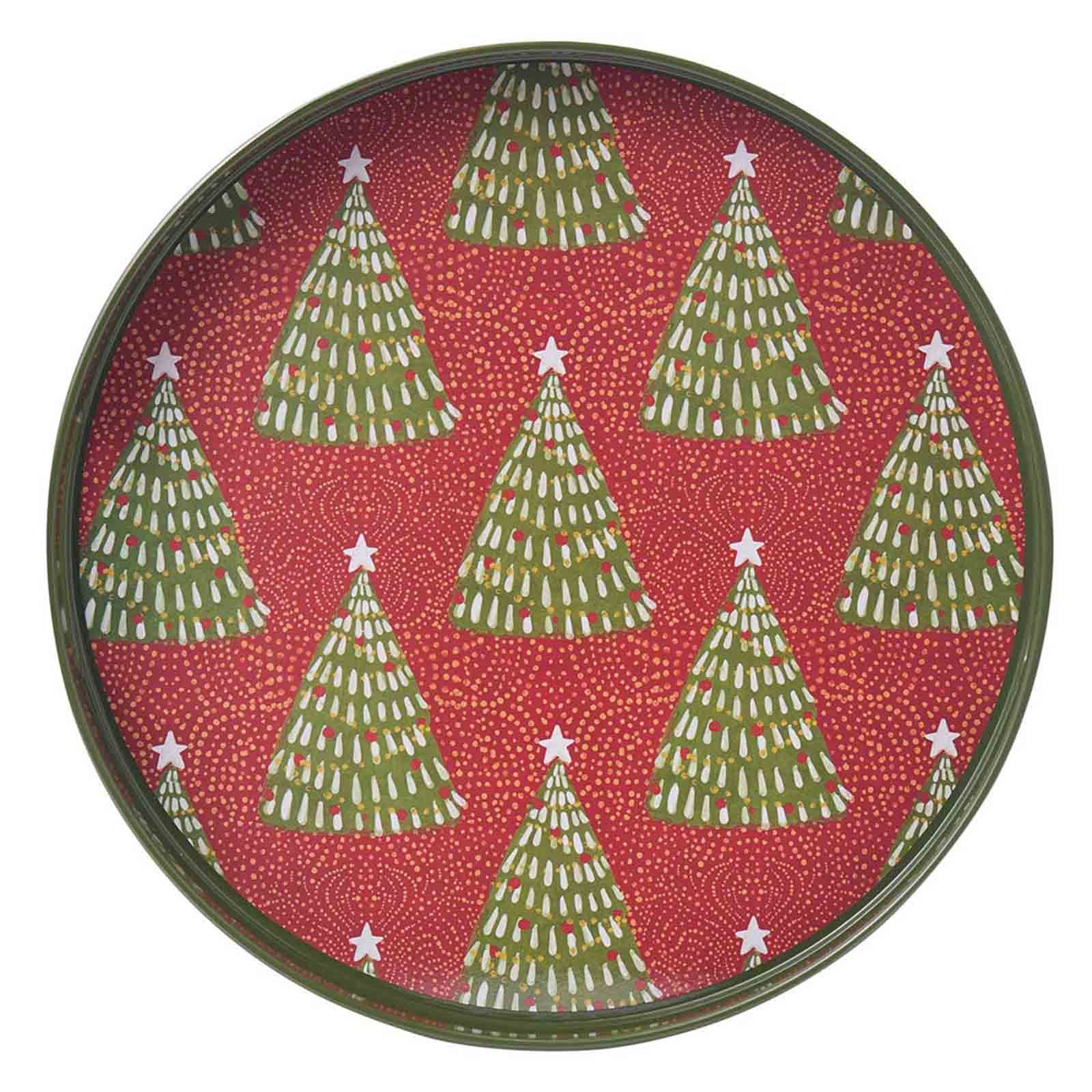 Filigree Trees 15 Inch Round Tray - Public Relations Media Kit - Press Hook